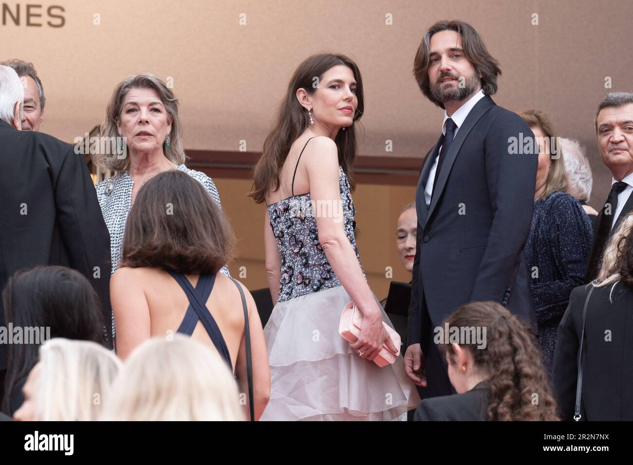 Cannes, France. 20th May, 2023. Caroline of Monaco, Charlotte Casiraghi ...