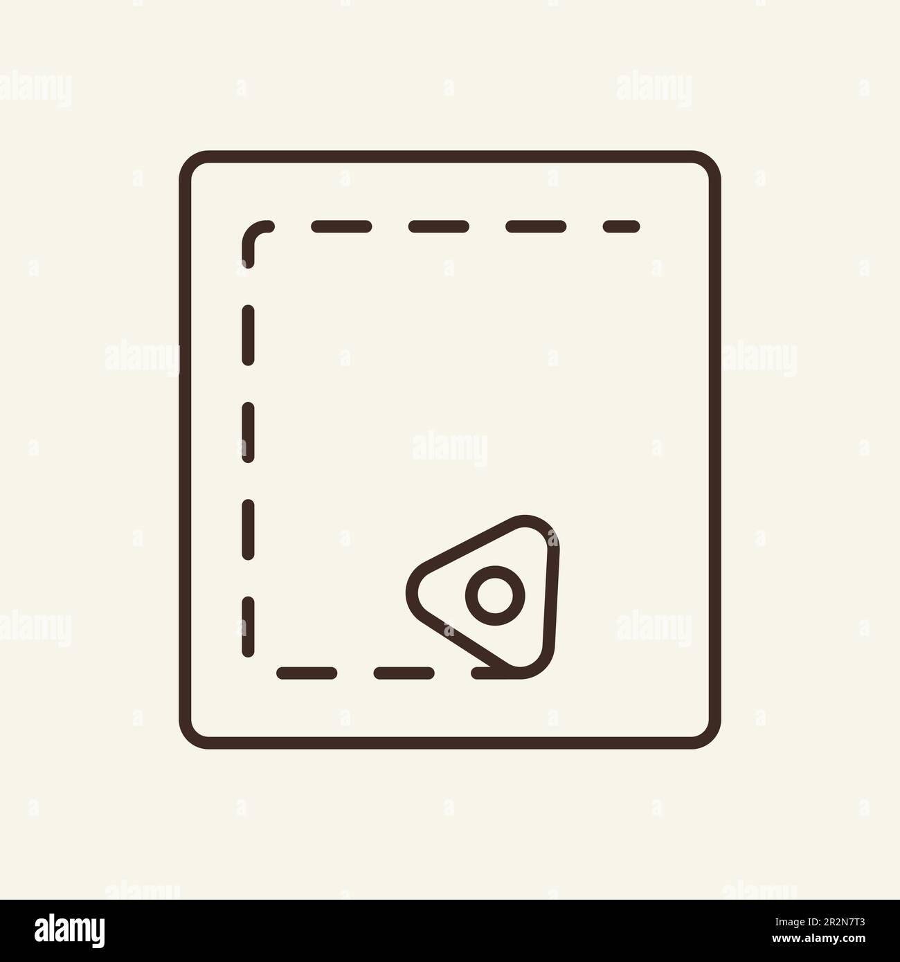 Marking on fabric line icon Stock Vector Image & Art - Alamy