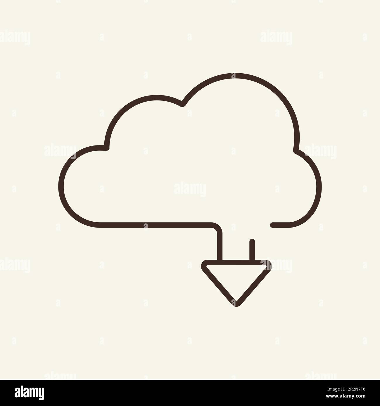 Sync data from cloud Stock Vector Images - Alamy