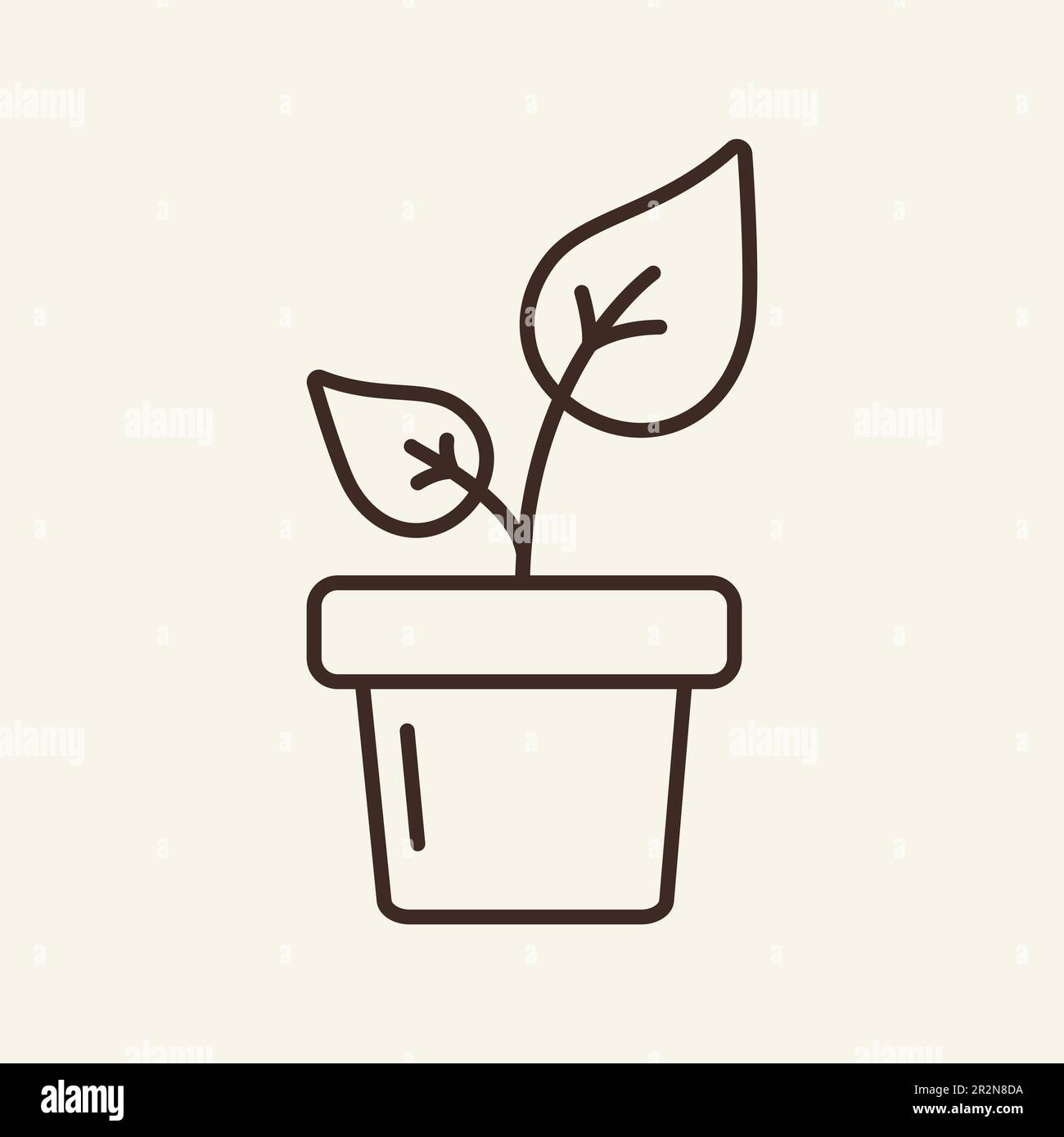 Plant line icon Stock Vector Image & Art - Alamy