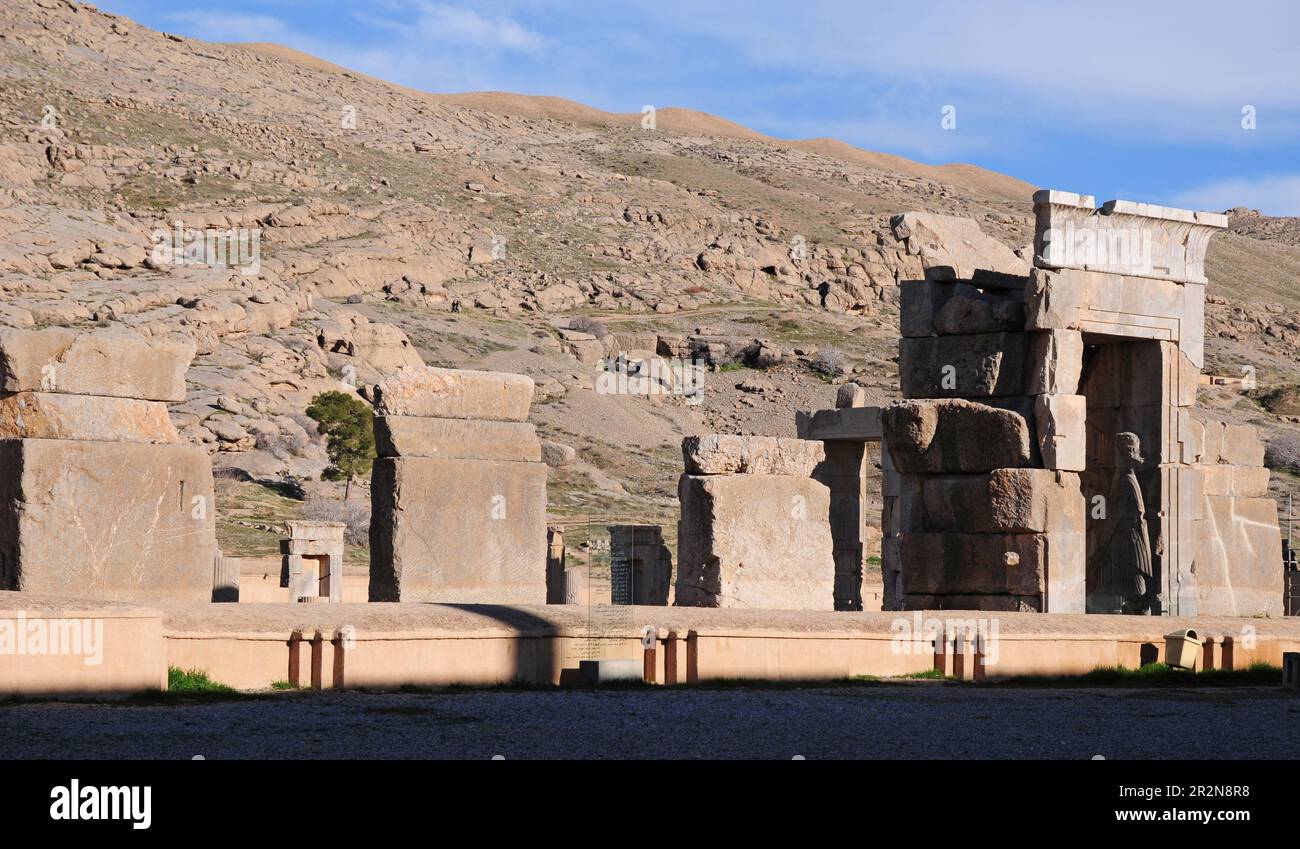 Persepolis, located in the Iranian city of Shiraz and the capital of ...