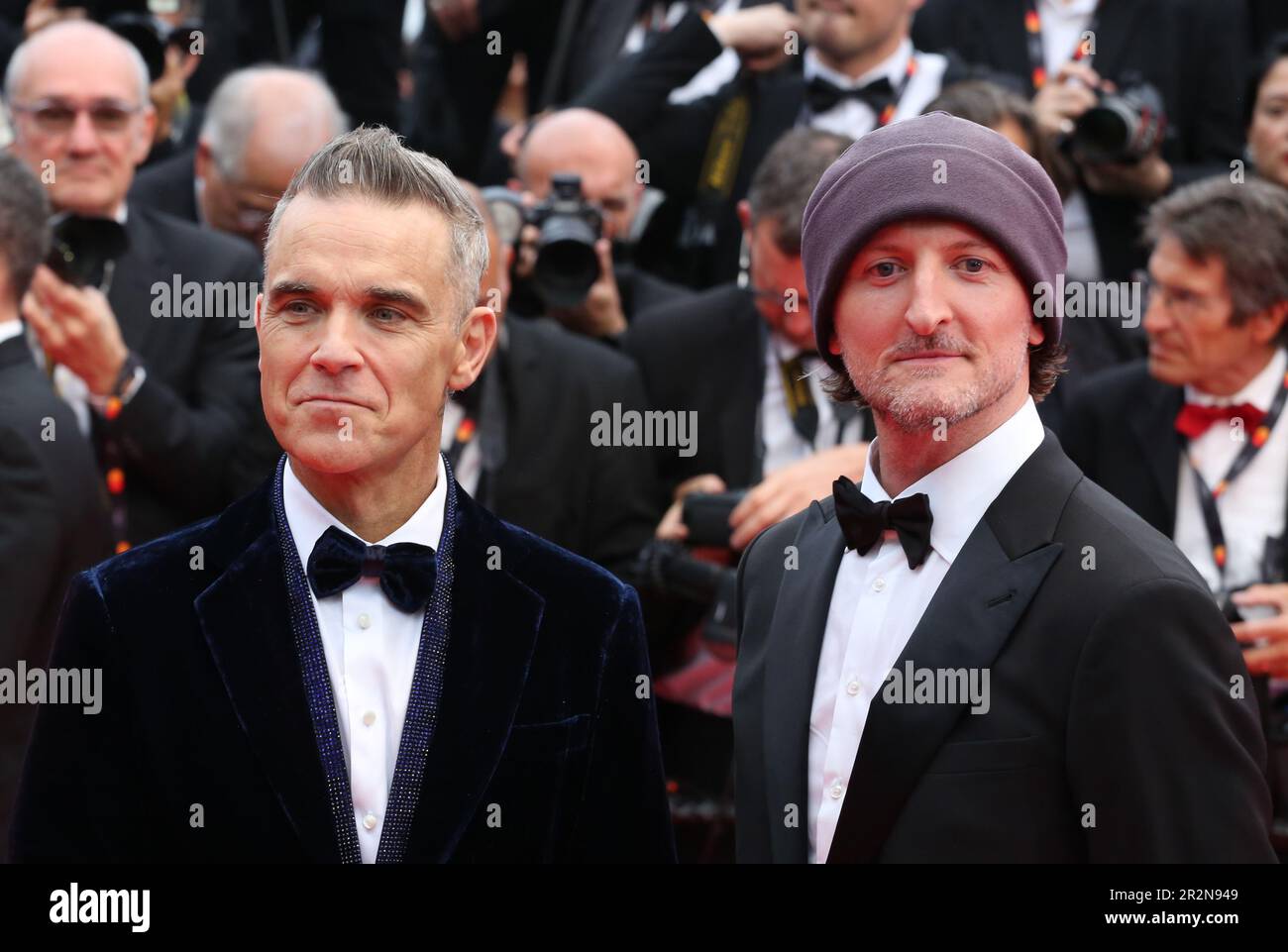 Cannes, France, 20th May, 2023. Robbie Williams and director Michael ...