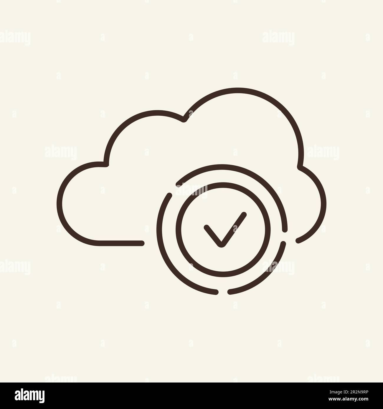 Cloud checkmark hi-res stock photography and images - Alamy
