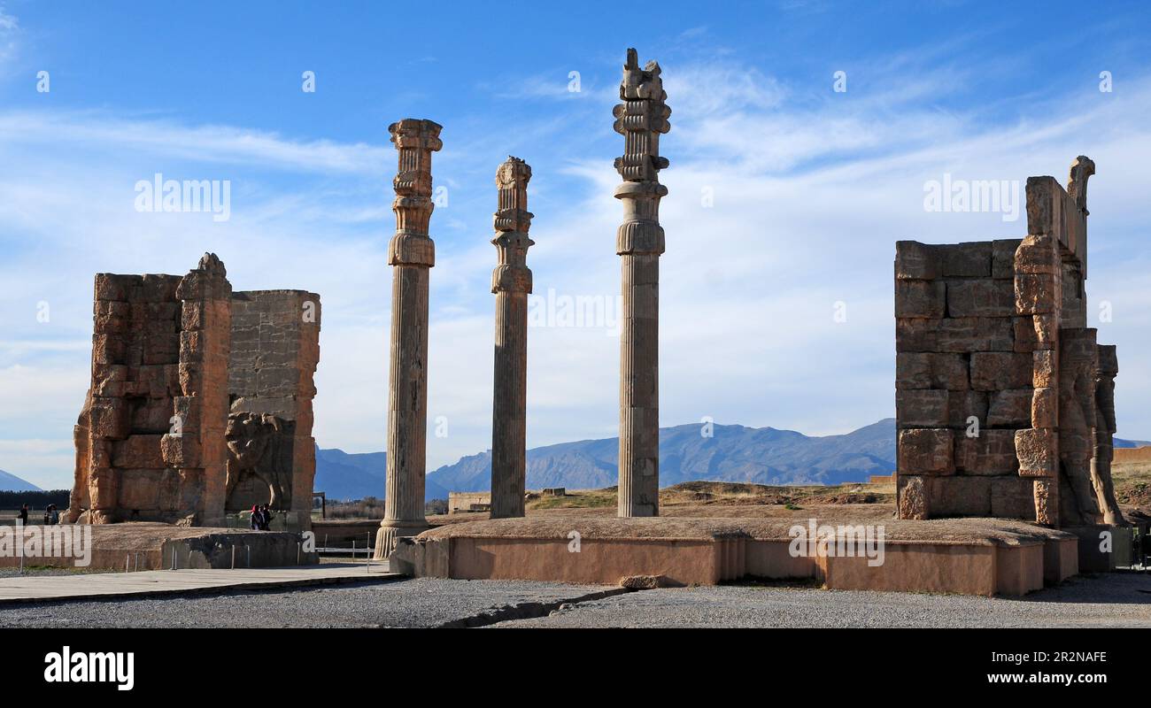 Persepolis, located in the Iranian city of Shiraz and the capital of ...