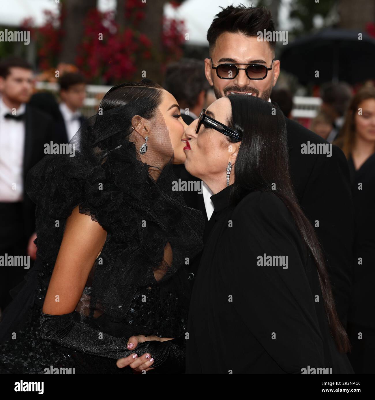 May 20, 2023, Cannes, Cote d'Azur, France: NABILLA BENATTIA kisses ...