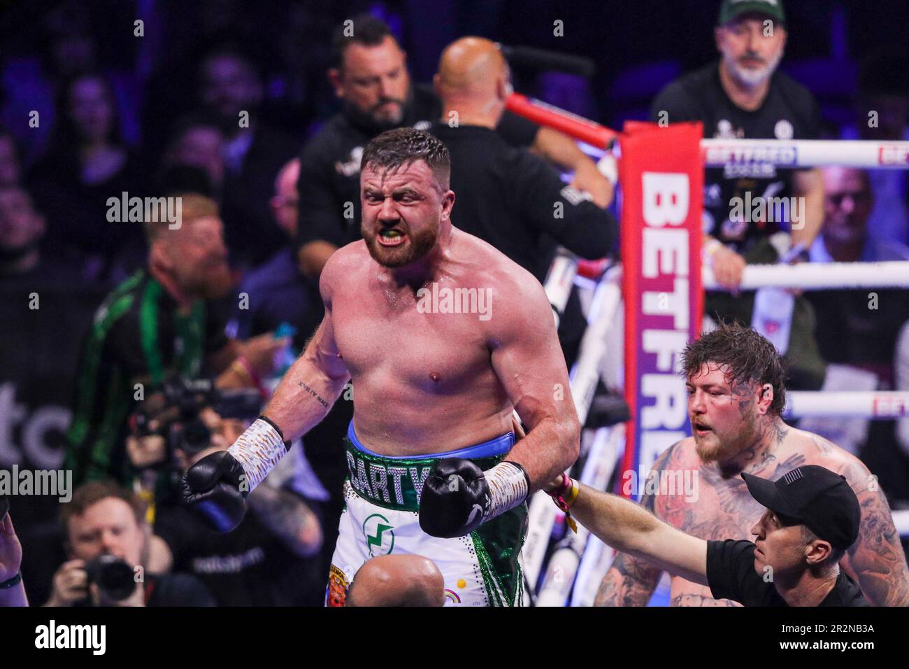 Dublin, Ireland. 20th May, 2023. Thomas Carty defeats Jay McFarlane via ...
