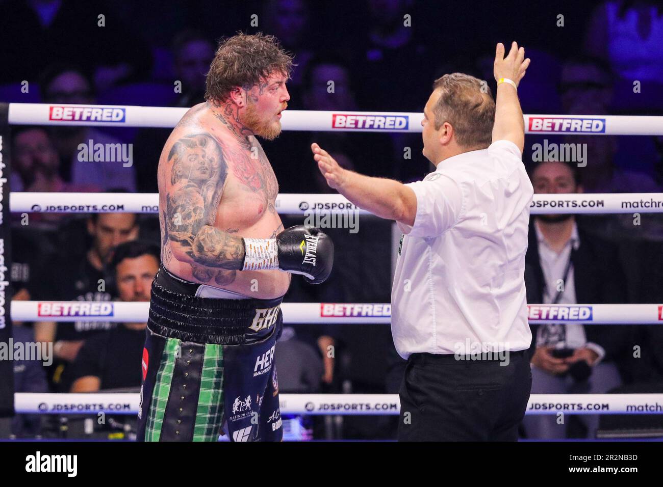 Dublin, Ireland. 20th May, 2023. Thomas Carty defeats Jay McFarlane via ...