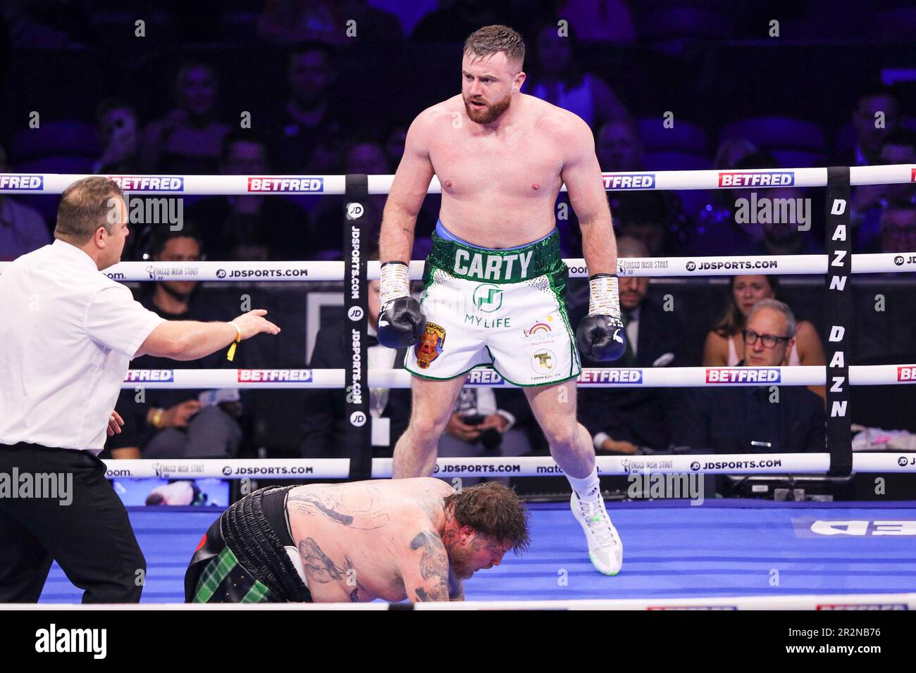 Dublin, Ireland. 20th May, 2023. Thomas Carty defeats Jay McFarlane via ...
