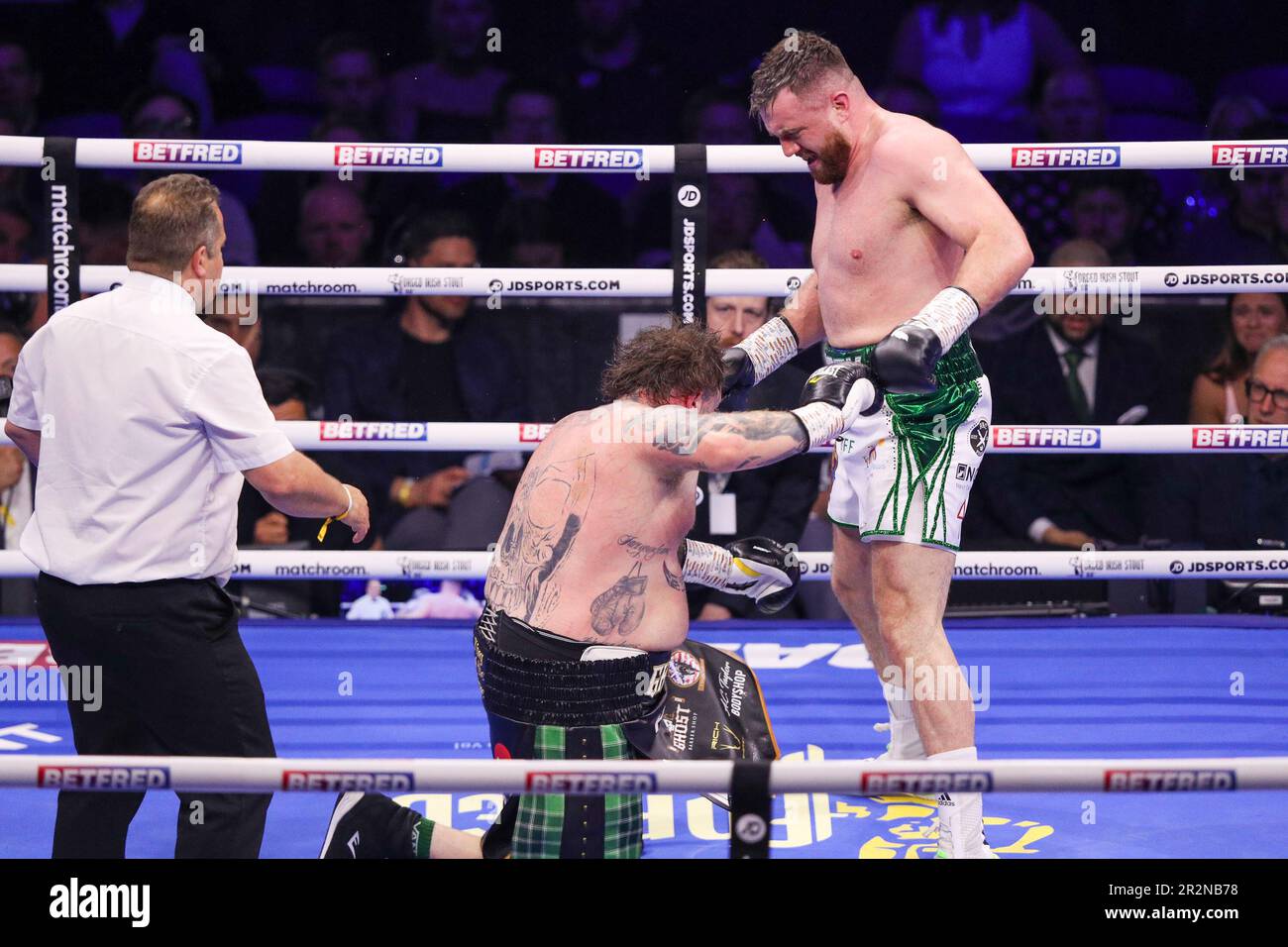 Dublin, Ireland. 20th May, 2023. Thomas Carty defeats Jay McFarlane via ...