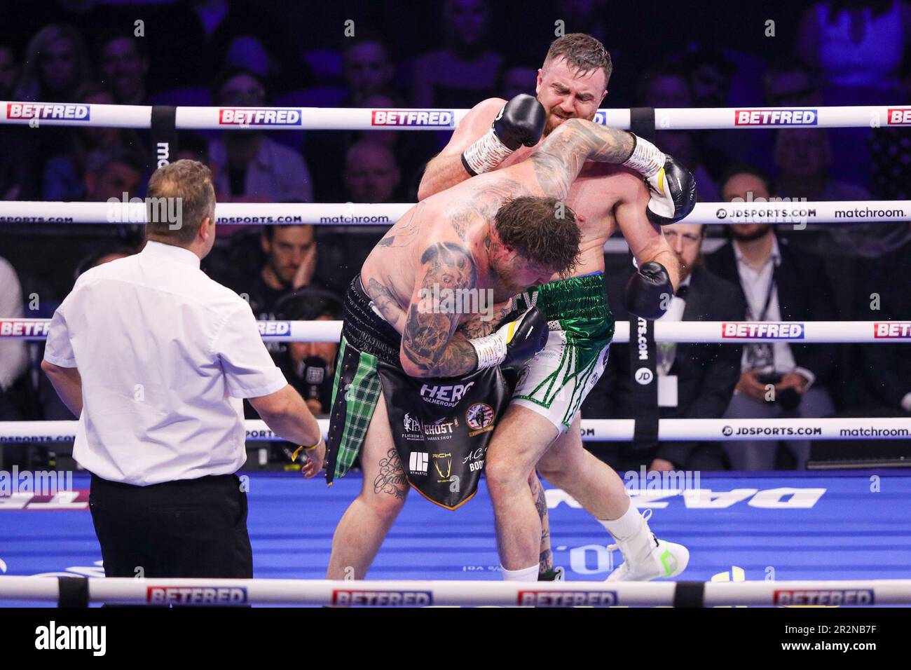 Dublin, Ireland. 20th May, 2023. Thomas Carty defeats Jay McFarlane via ...