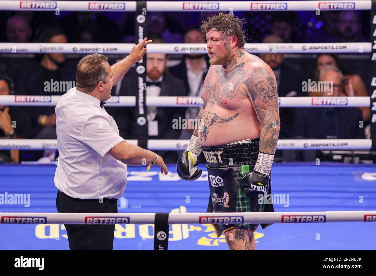 Dublin, Ireland. 20th May, 2023. Thomas Carty defeats Jay McFarlane via ...