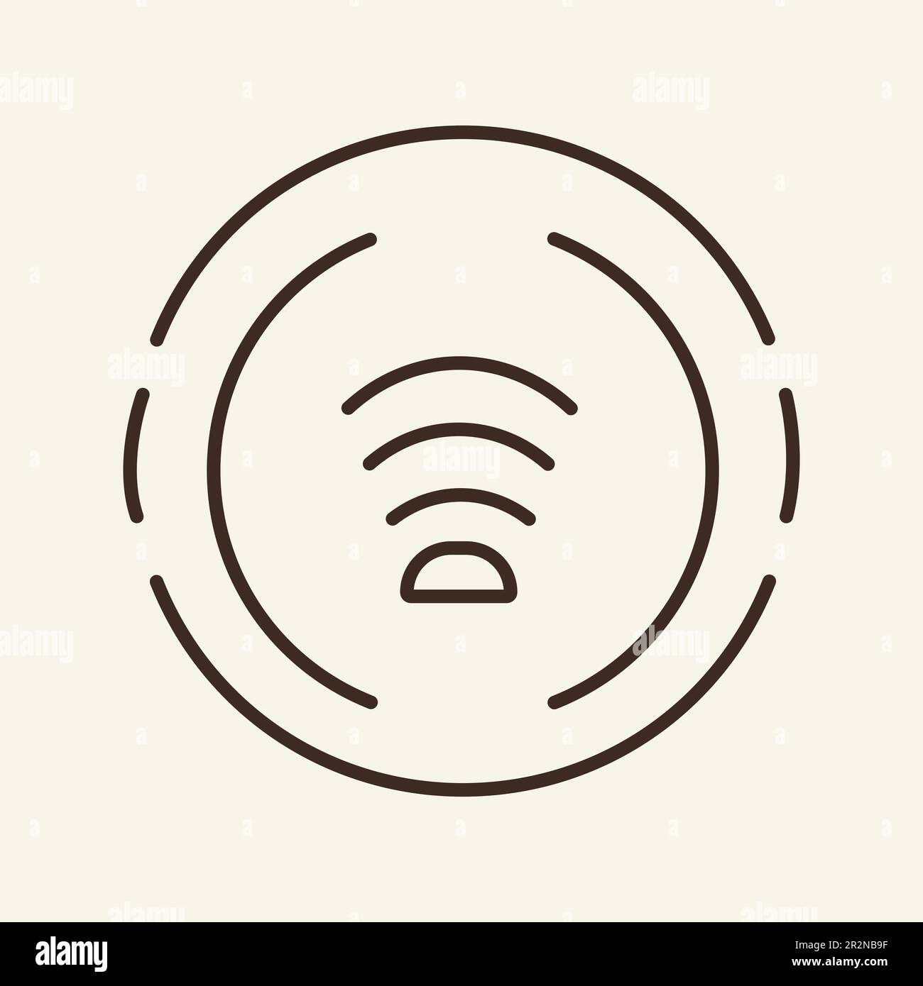 Wifi line icon Stock Vector Image & Art - Alamy