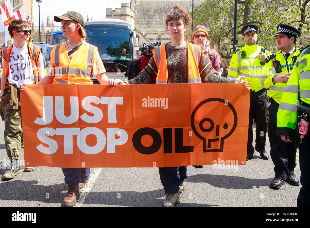 London, England, UK 20 May 2023 Just Stop Oil protesters block roads as ...