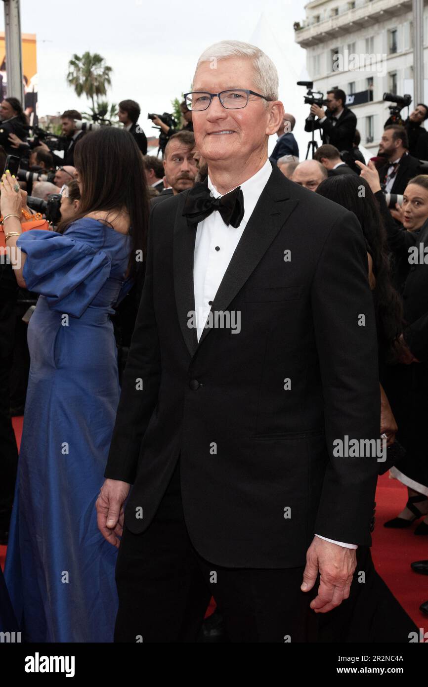 Cannes, France. 20th May, 2023. Tim Cook attends the Killers of the ...