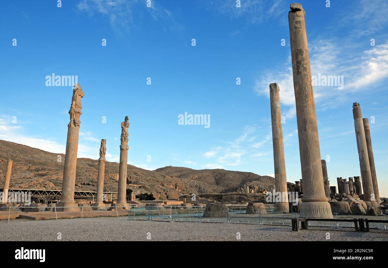Persepolis, located in the Iranian city of Shiraz and the capital of ...