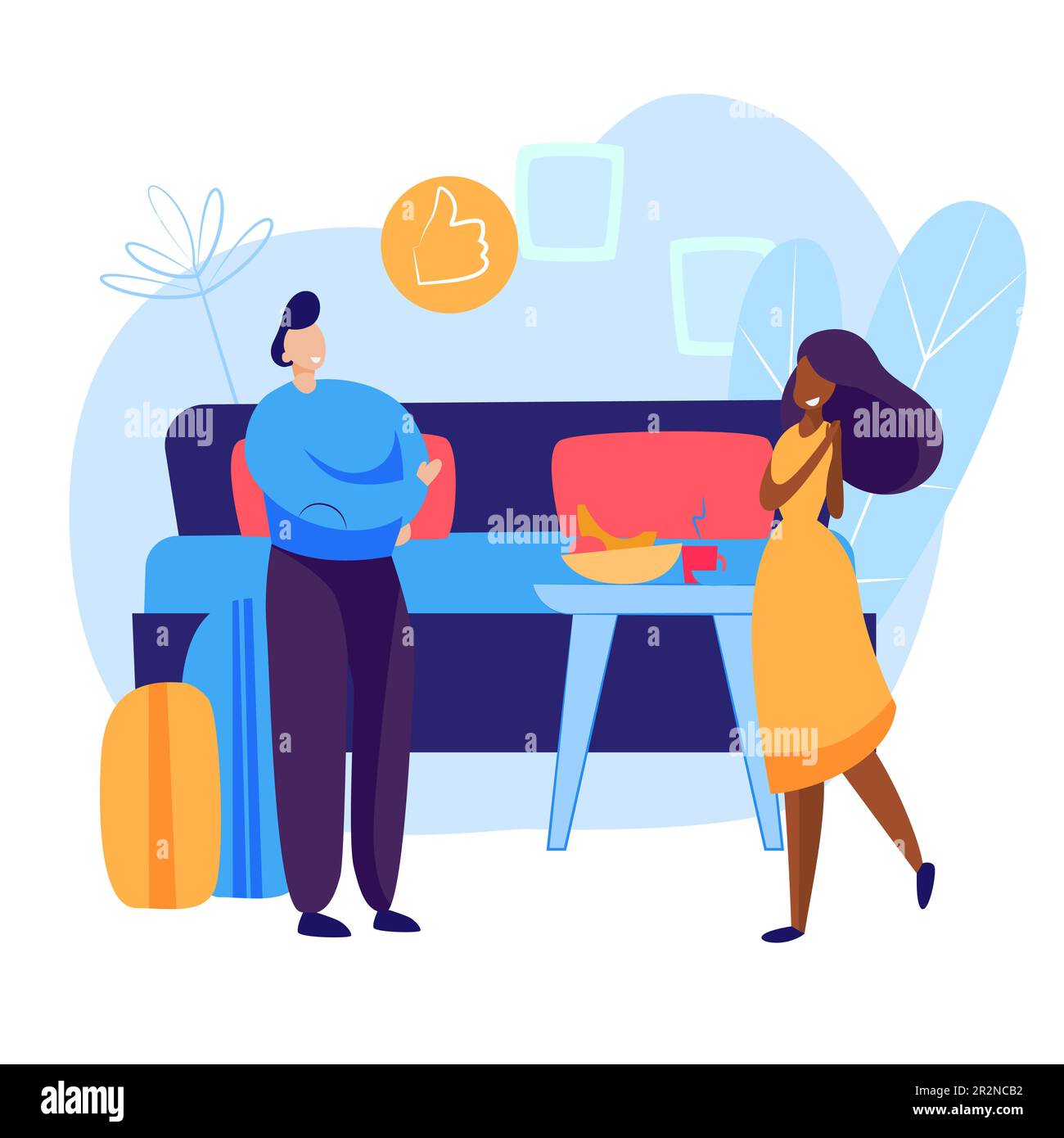 Checking into room Stock Vector Images - Alamy