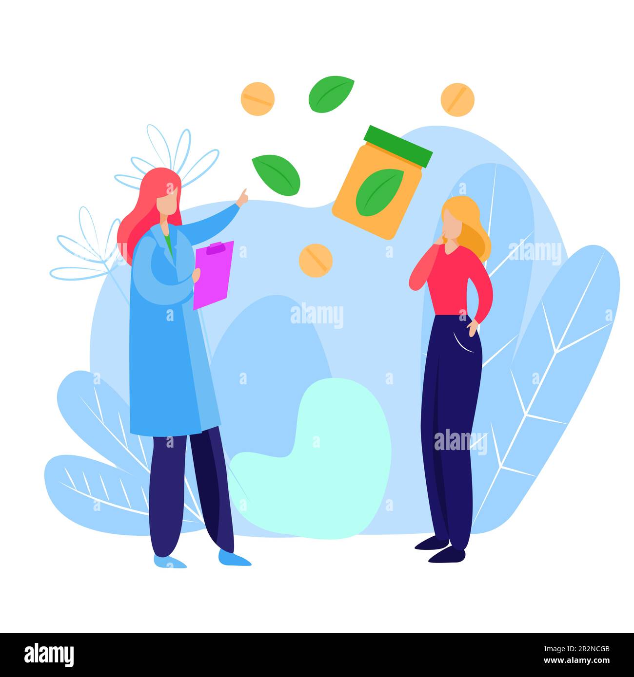 Doctor patient consulting tablet Stock Vector Images - Alamy