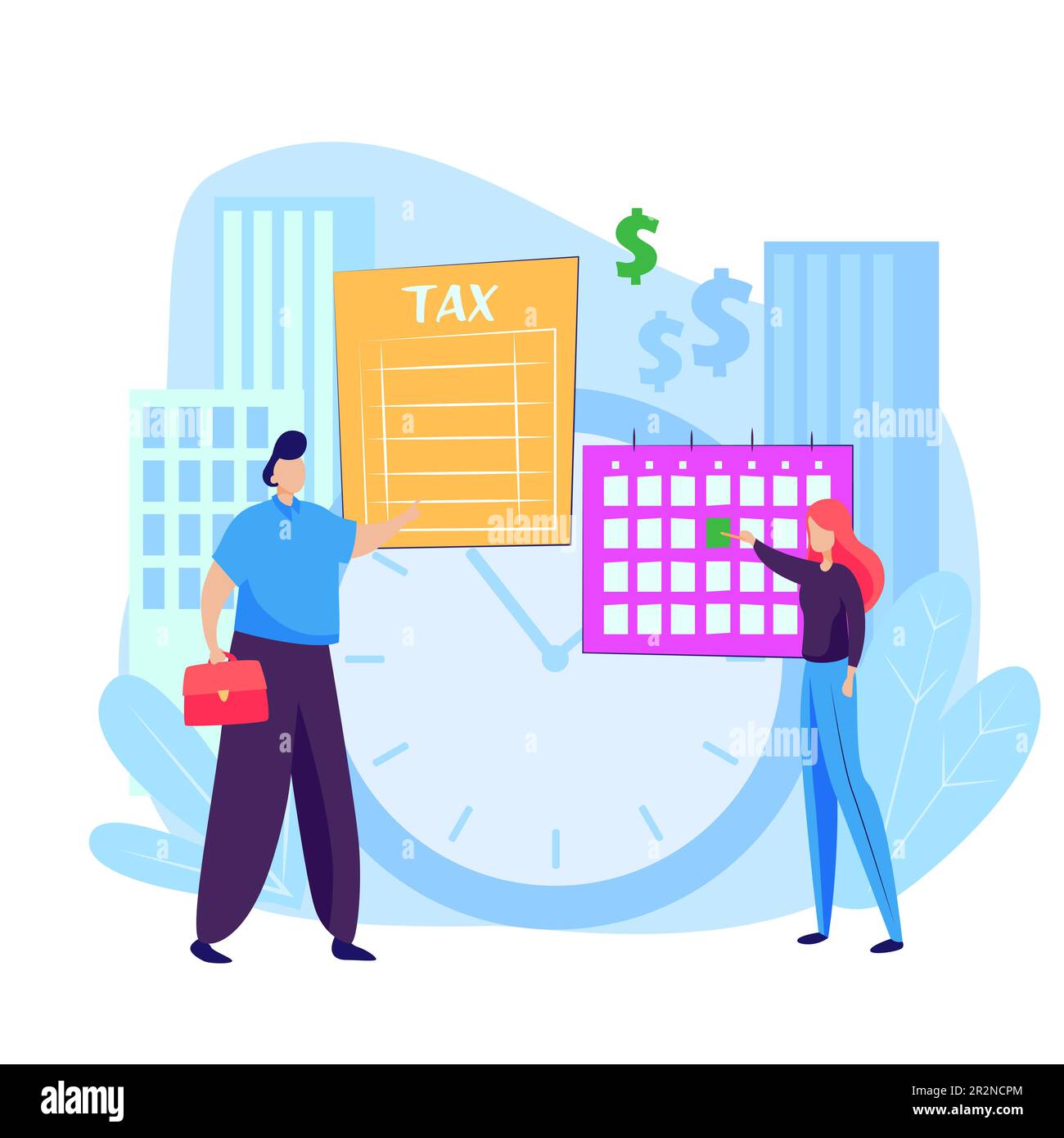 Tax submission Stock Vector Images - Alamy