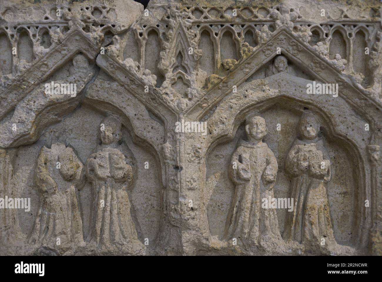 Tomb chest of Queen Constança Manuel (?) (ca. 1313-1345). Detail of one ...