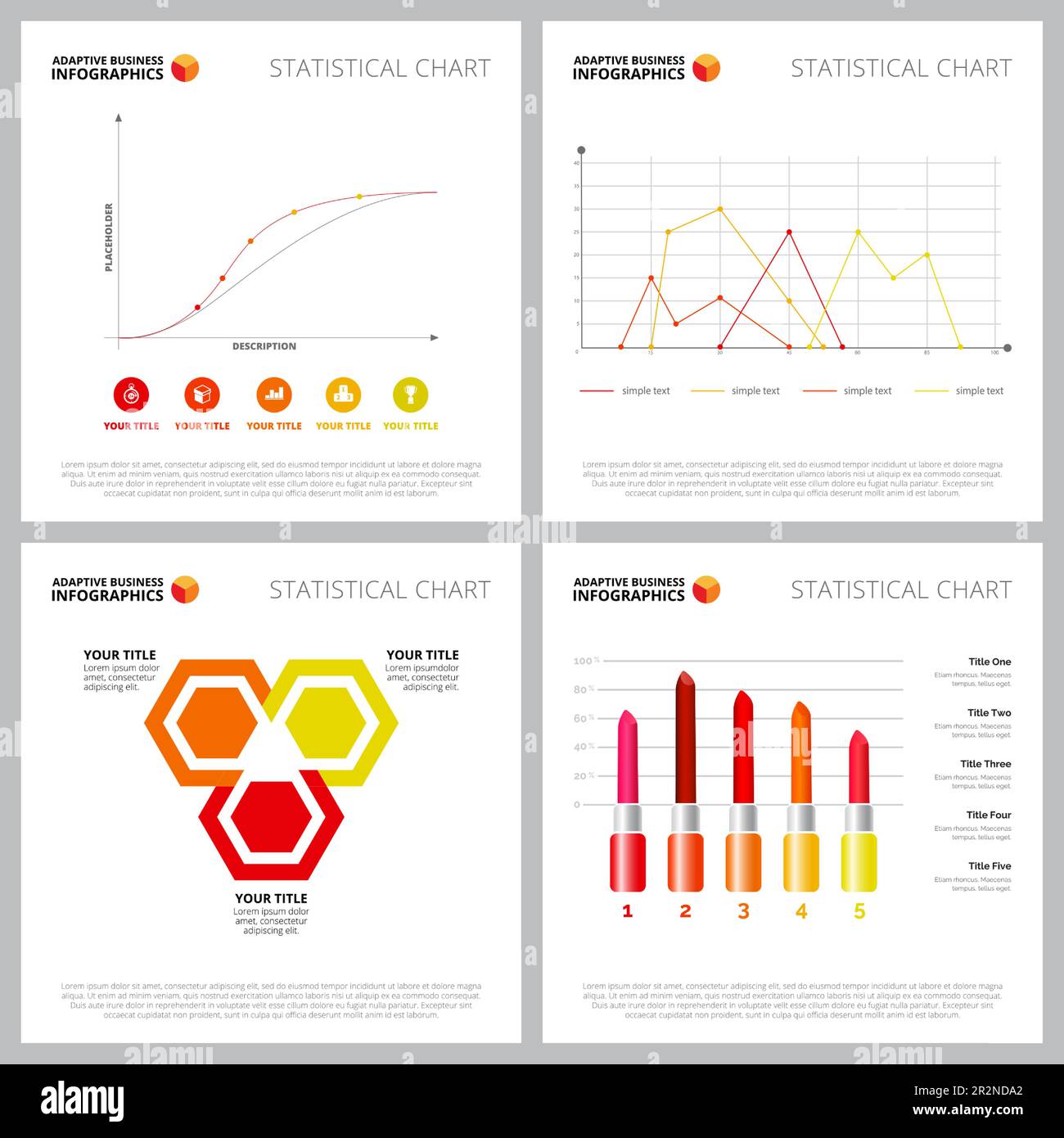Creative infographic set for beauty store sales analysis concept Stock ...