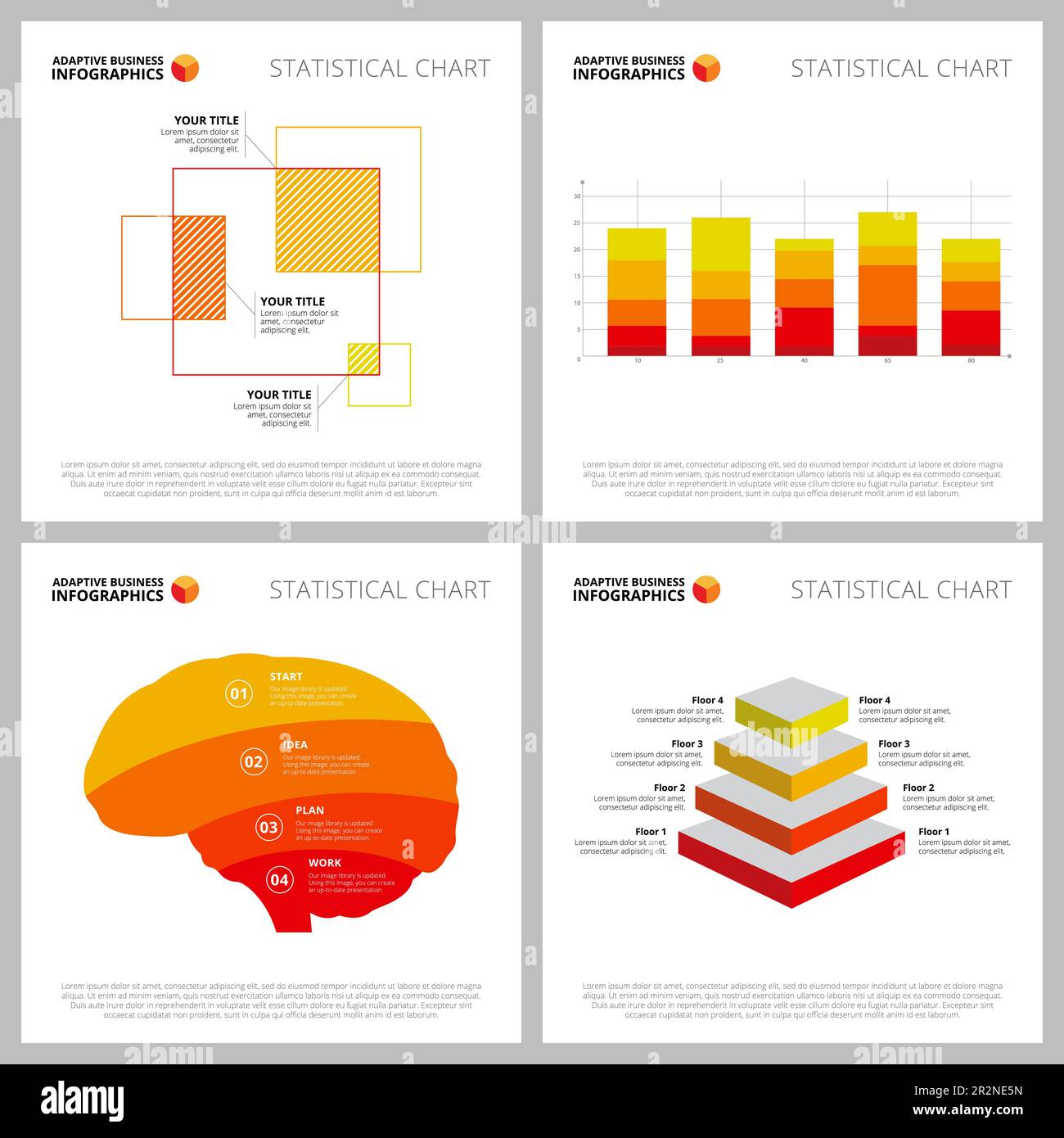 Creative diagram set for marketing, brainstorming concept Stock Vector ...