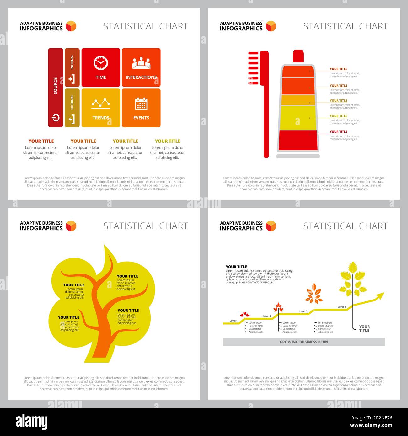 Creative diagram set for teamwork, startup, growth concept Stock Vector ...