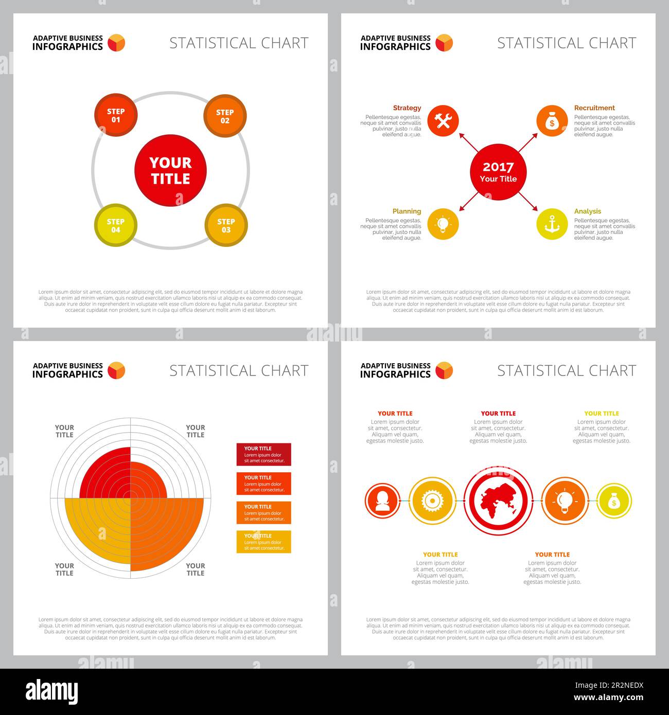 Creative infographic set for startup analysis concept Stock Vector ...