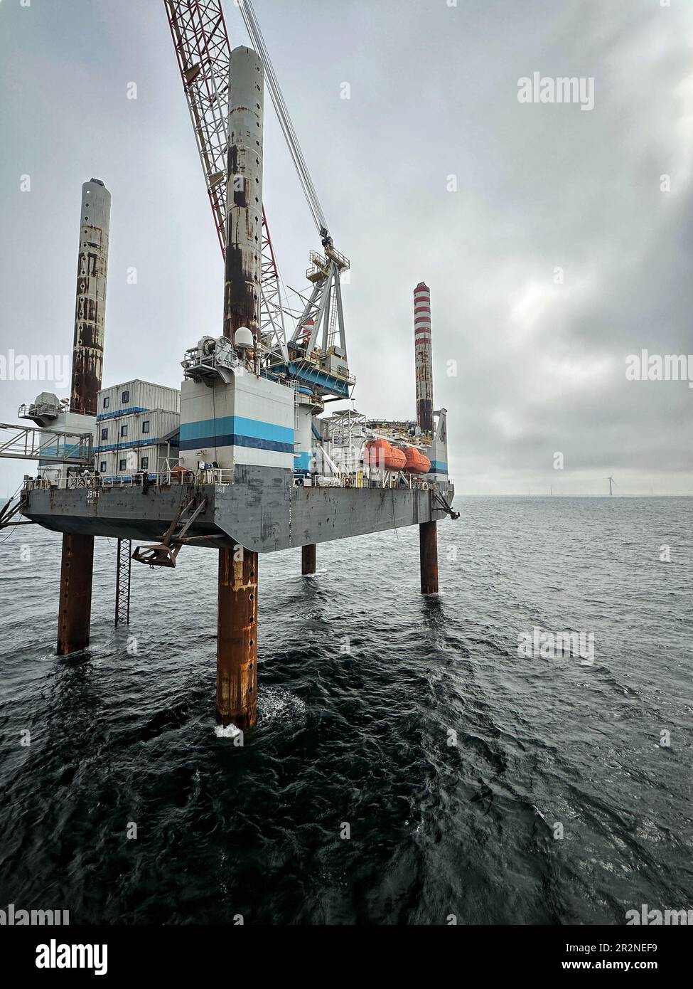 The Jack Up Barge, JUB 115 Stock Photo - Alamy