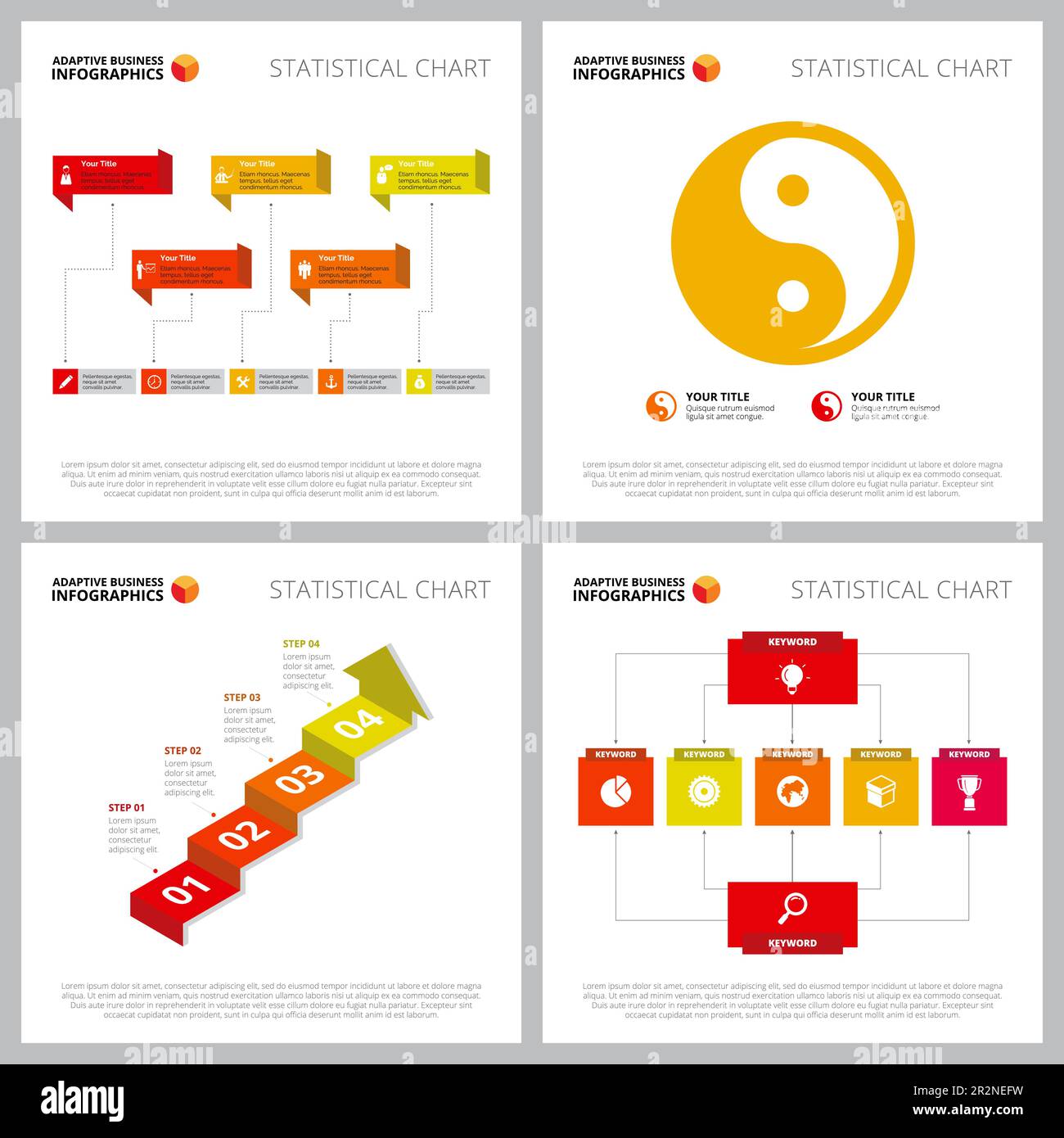 Creative diagram set for human resource, statistics concept Stock ...