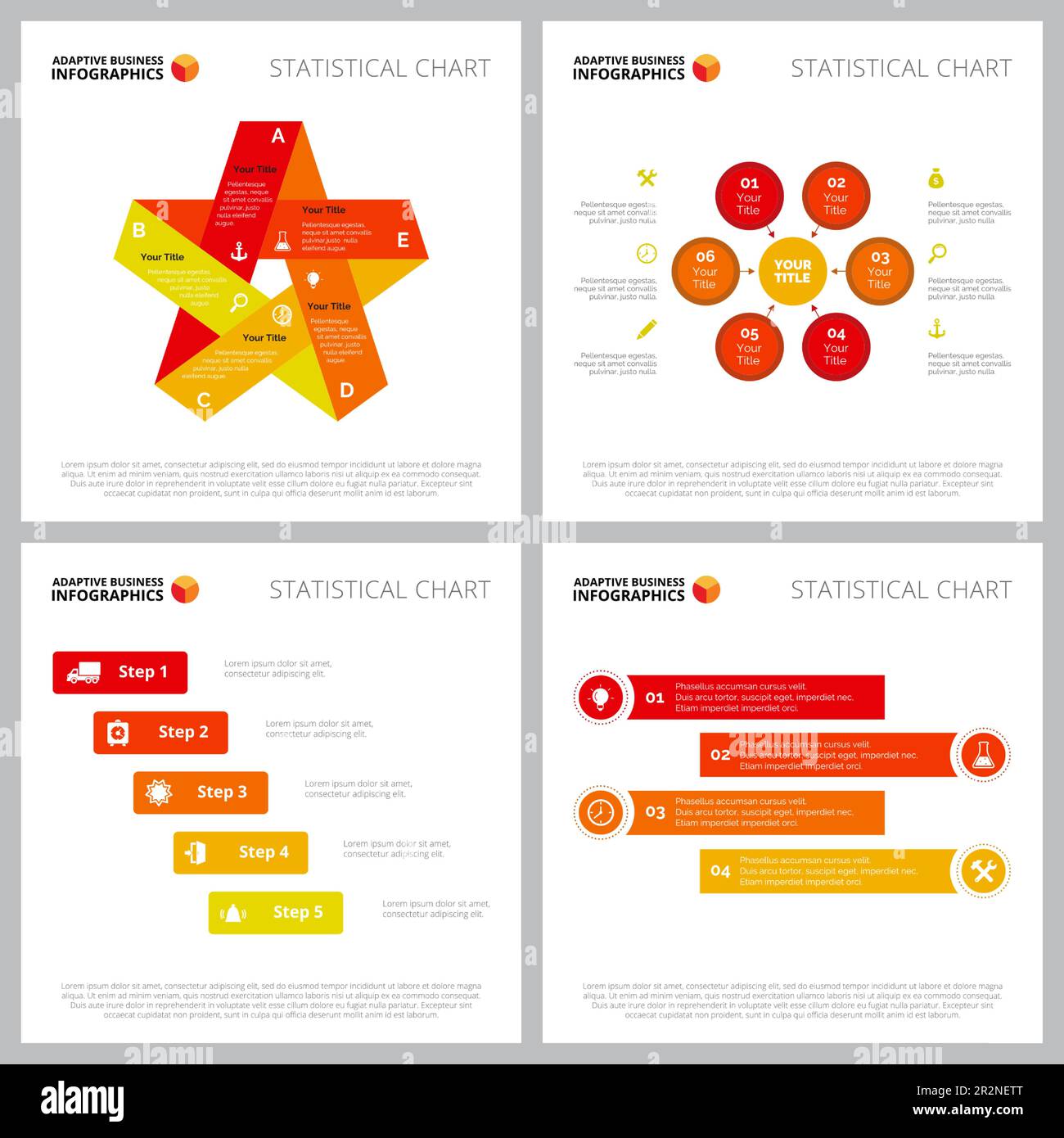 Creative diagram set for analysis, strategy, marketing Stock Vector ...