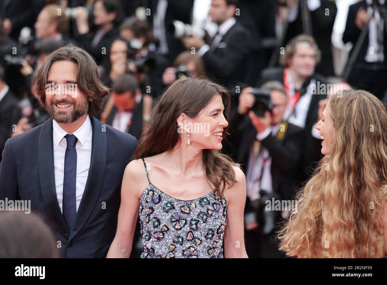 Cannes, France. 20th May, 2023. Dimitri Rassam and Charlotte Casiraghi ...