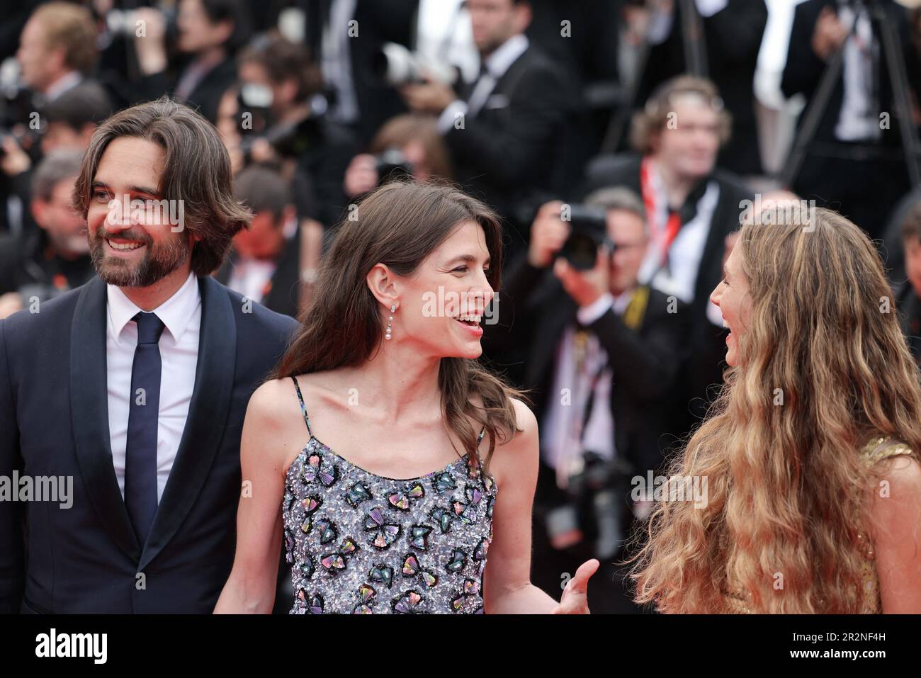 Cannes, France. 20th May, 2023. Dimitri Rassam and Charlotte Casiraghi ...