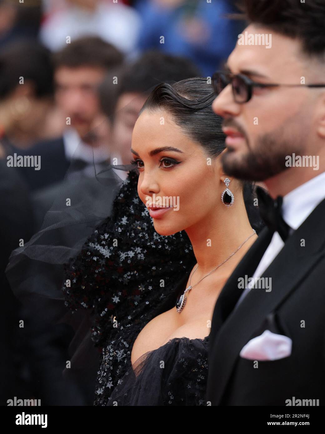 Cannes, France. 20th May, 2023. Thomas Vergara and Nabilla Benattia ...