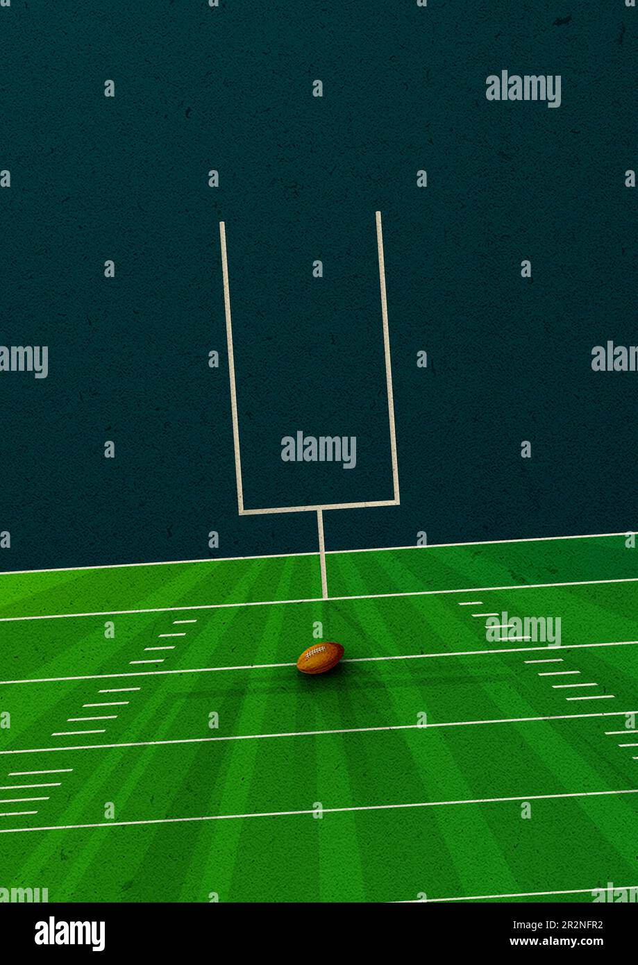 American football flyer, poster. Copy space football theme grunge paper ...