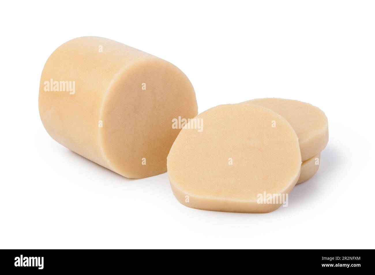 Marzipan on white background Stock Photo - Alamy