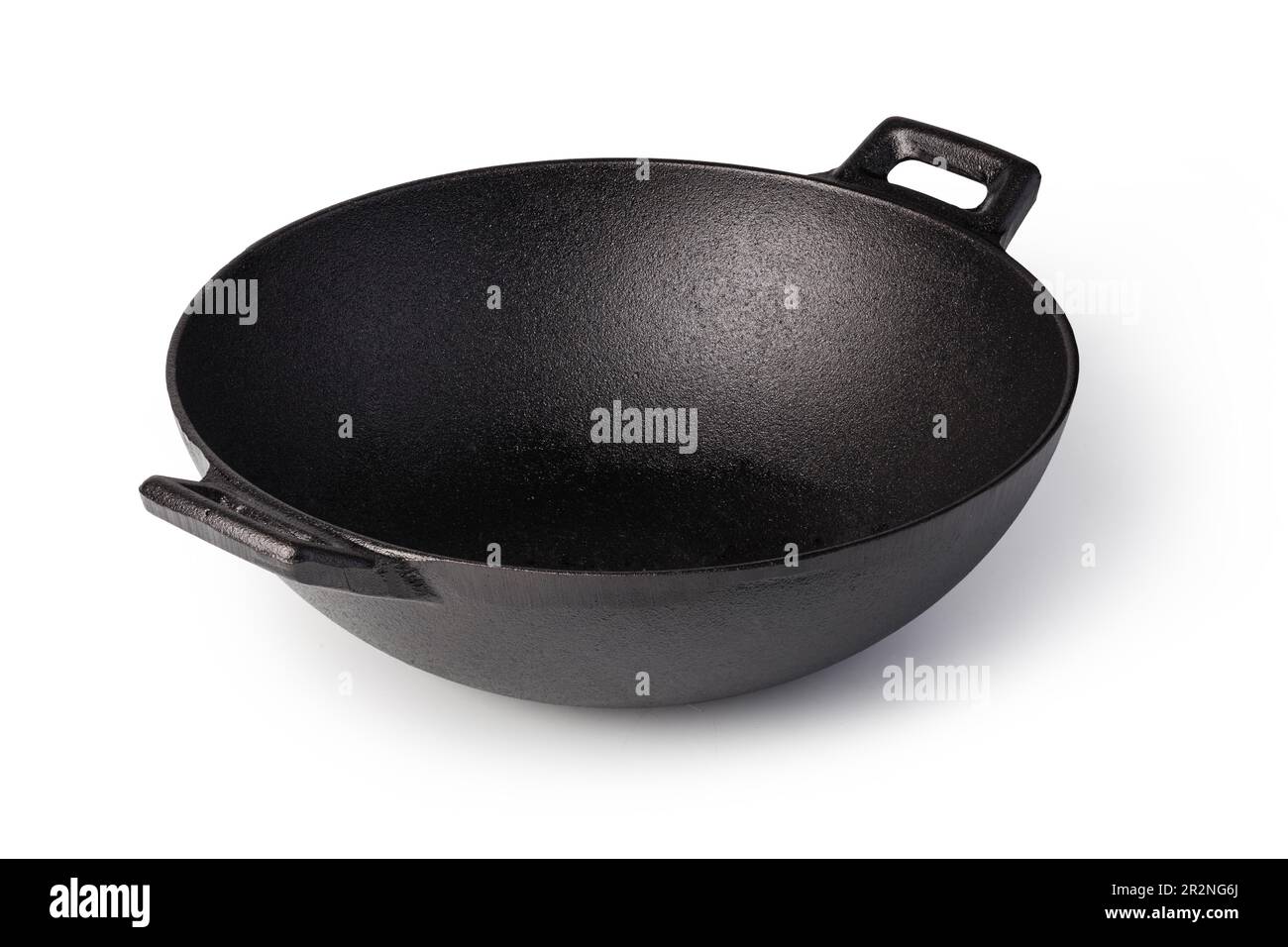 iron wok isolated on white background Stock Photo - Alamy