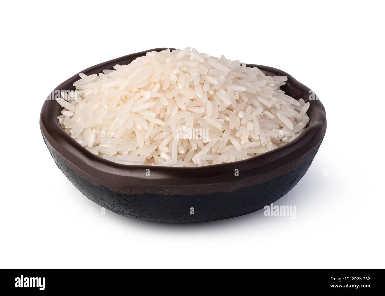 rice isolated on a white background Stock Photo - Alamy