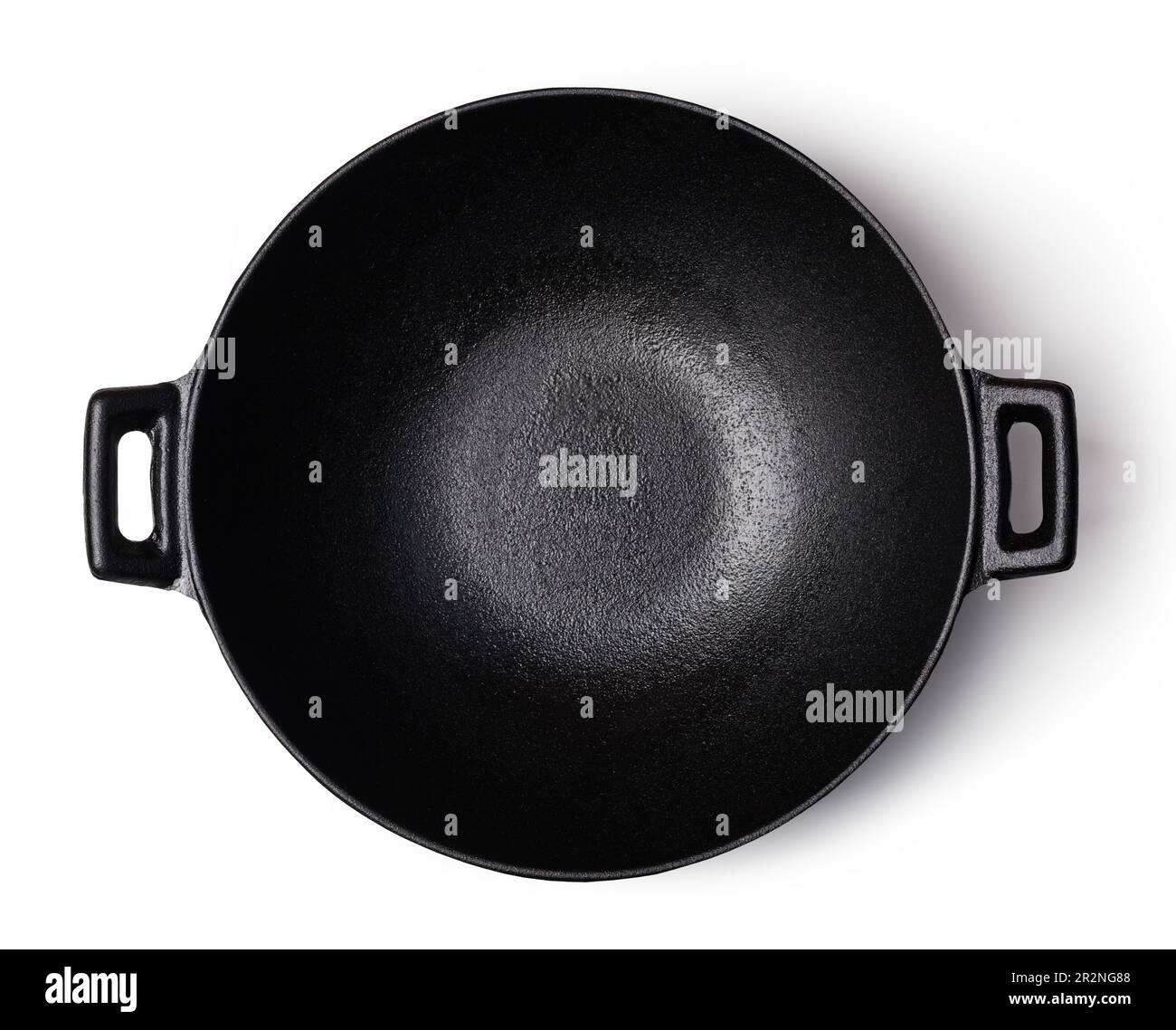 iron wok isolated on white background Stock Photo - Alamy