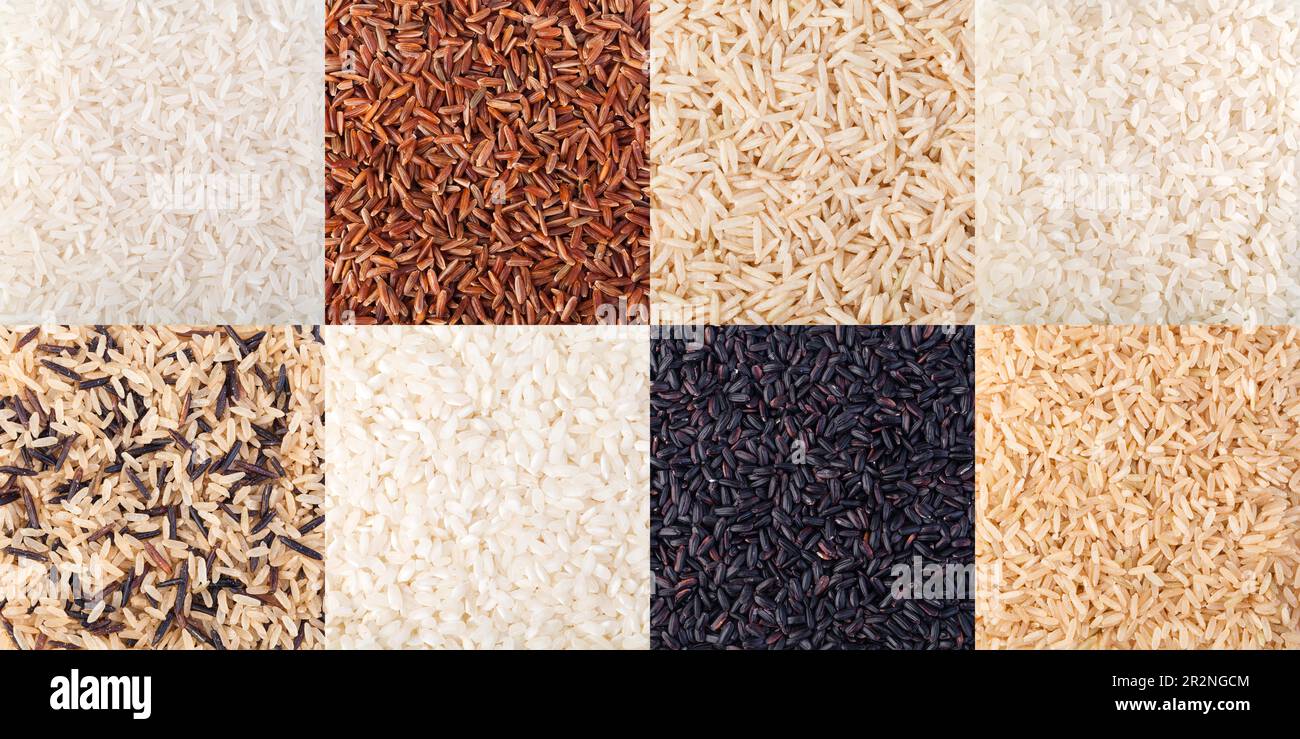 Natural rice Background, uncooked raw cereals Stock Photo - Alamy
