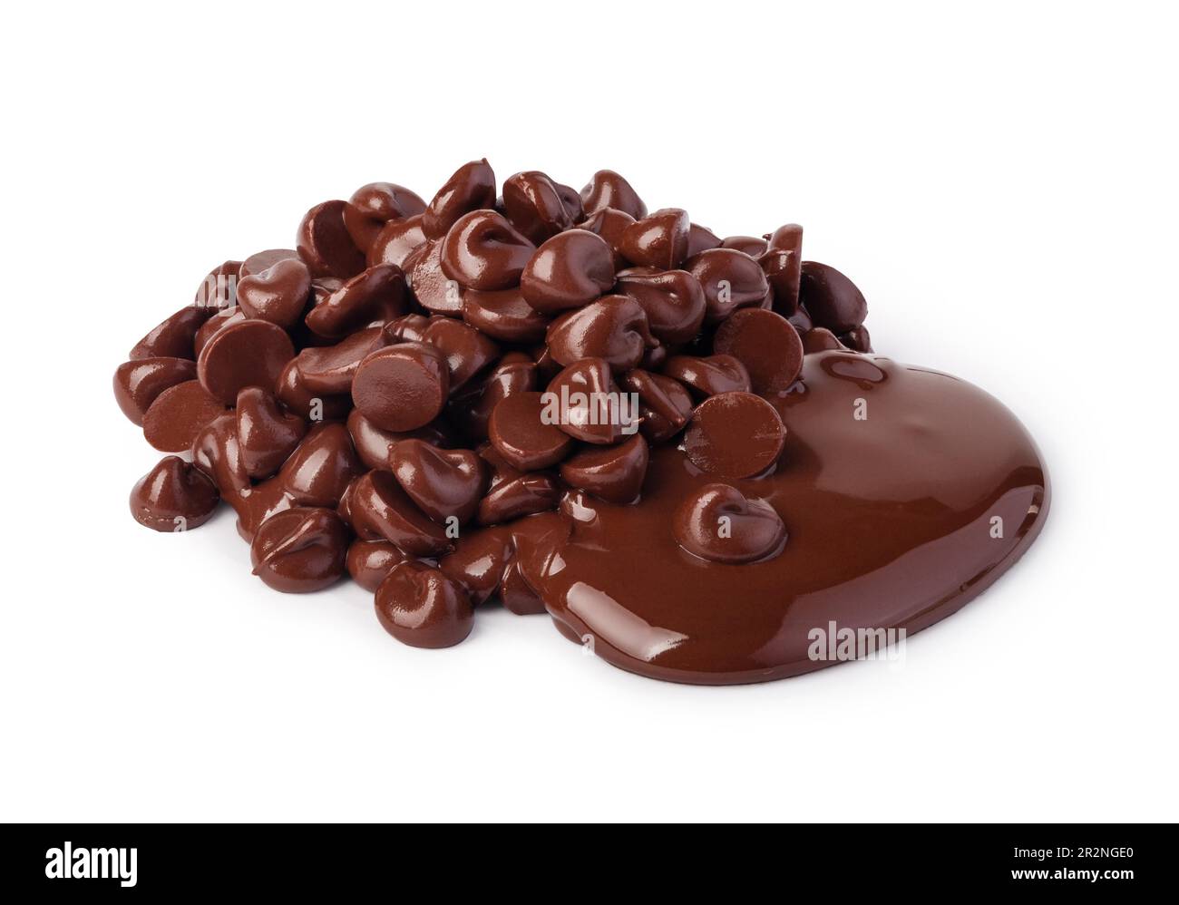 chocolate Callets isolated on white background Stock Photo - Alamy