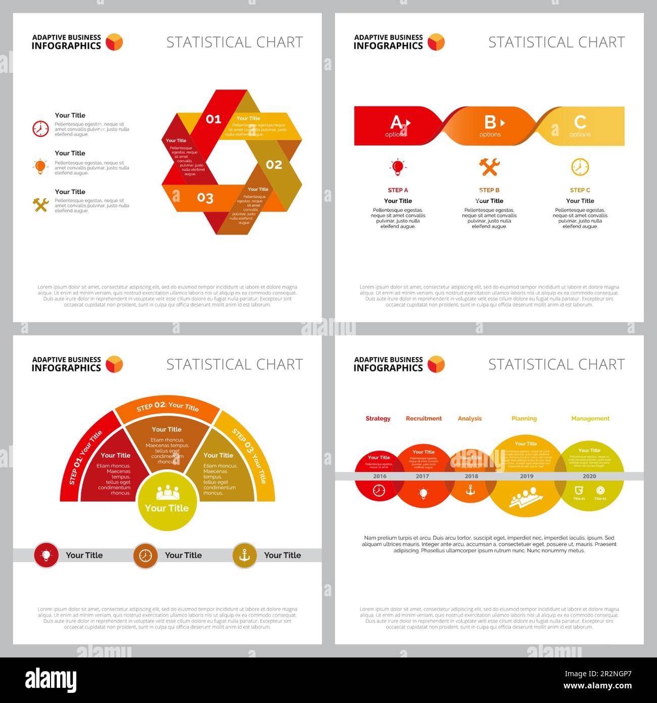 Creative diagram set for startup, planning, teamwork concept Stock ...