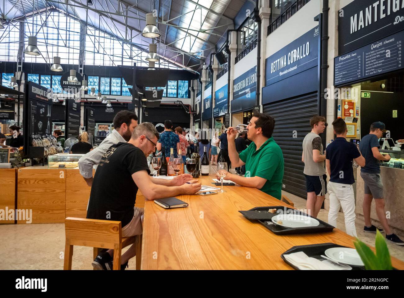 Lisbon, Portugal, People Men, Sharing Drinks, Drinking local Wine at ...