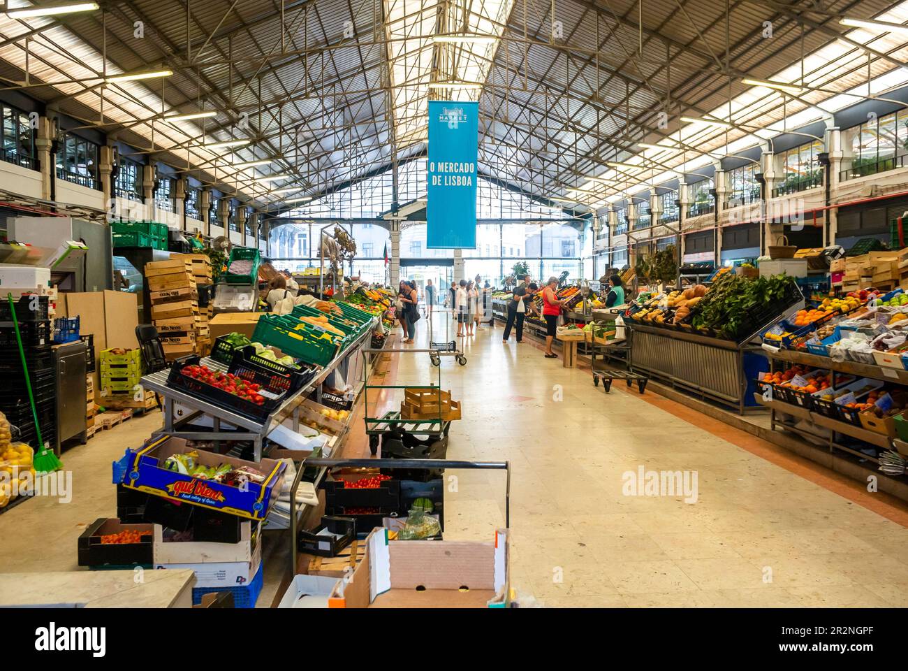 Lisbon, Portugal, People Shopping inside Local Food Market, Time Out ...