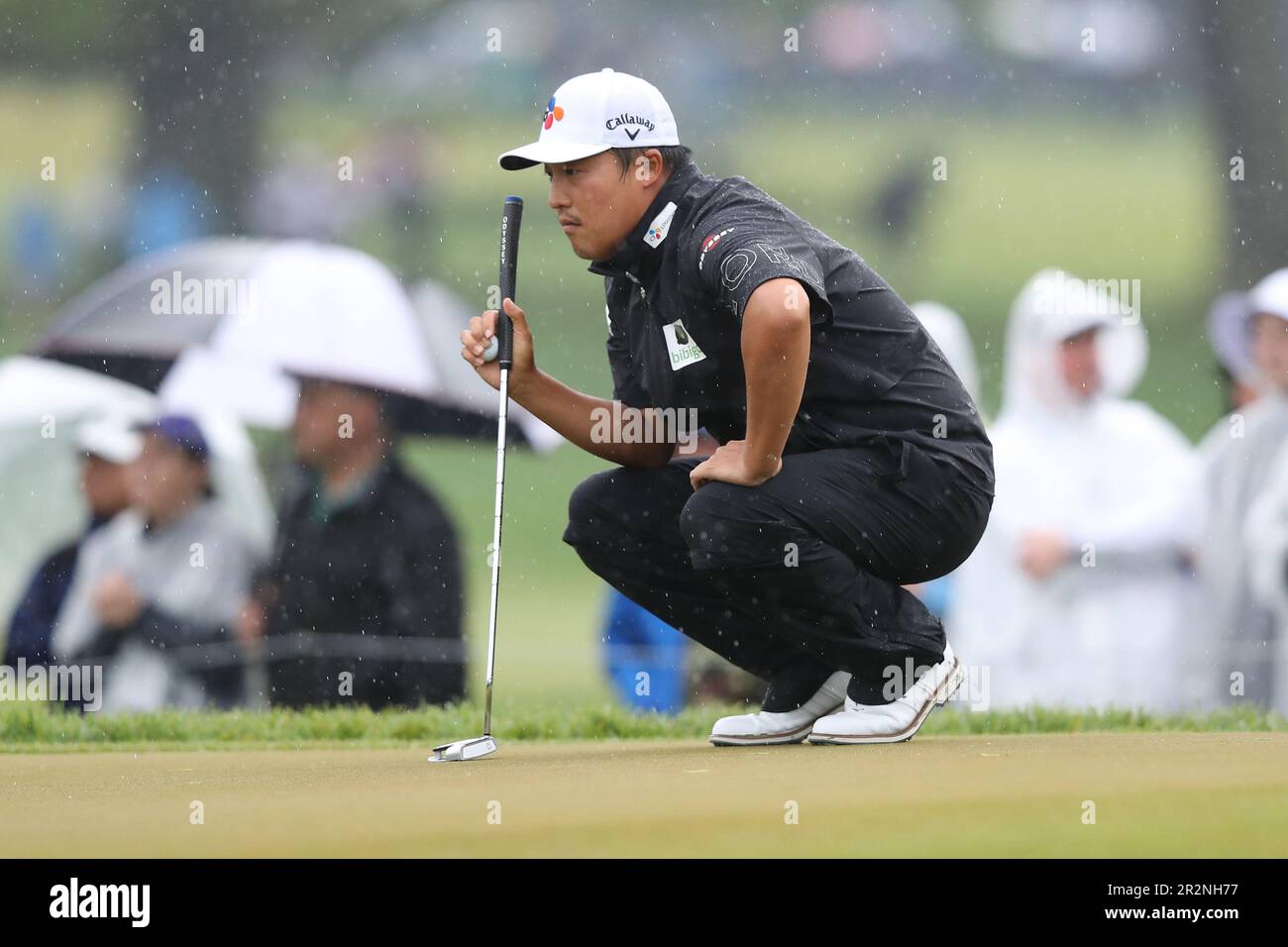 Rochester, United States. 20th May, 2023. KH Lee, of Japan, eyes his ...