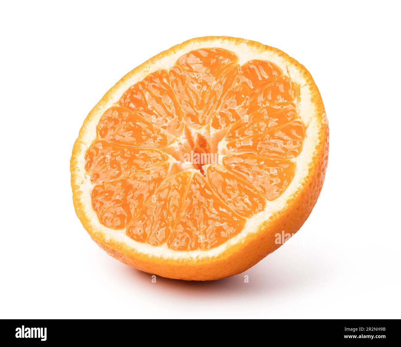 Ripe mandarin isolated on white background Stock Photo - Alamy