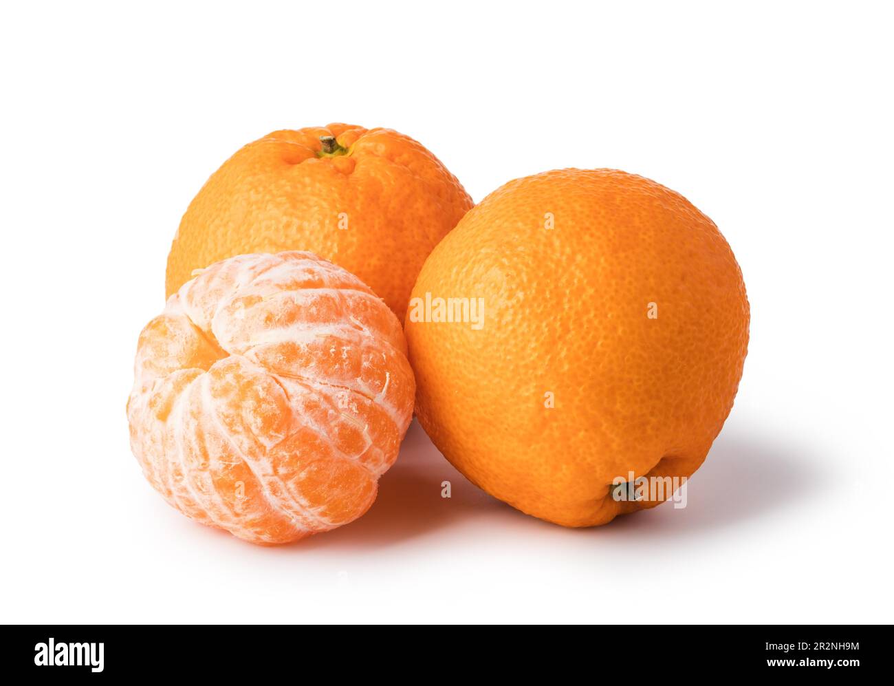 Ripe mandarin isolated on white background Stock Photo - Alamy