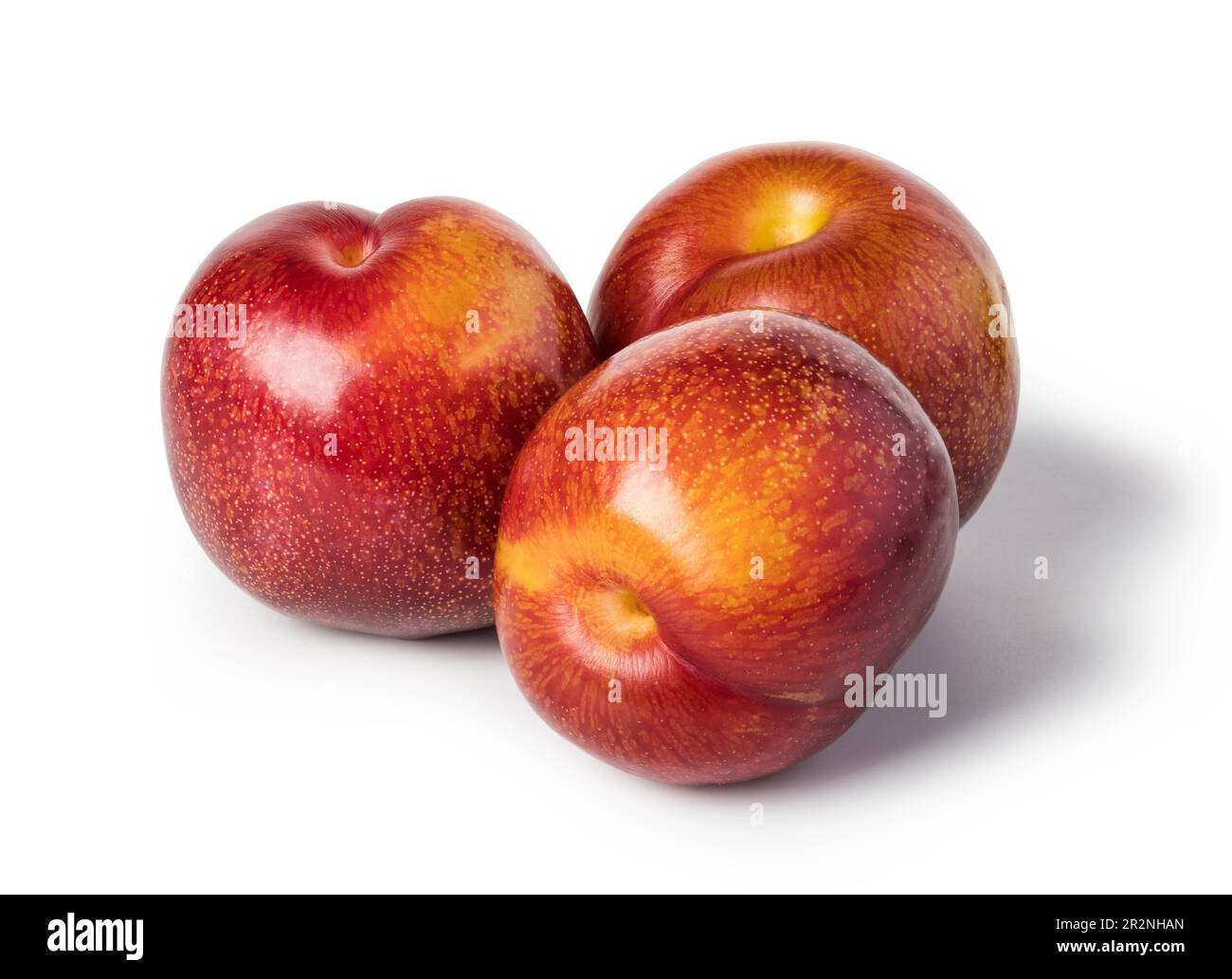 fresh plum fruit isolated on white background Stock Photo - Alamy