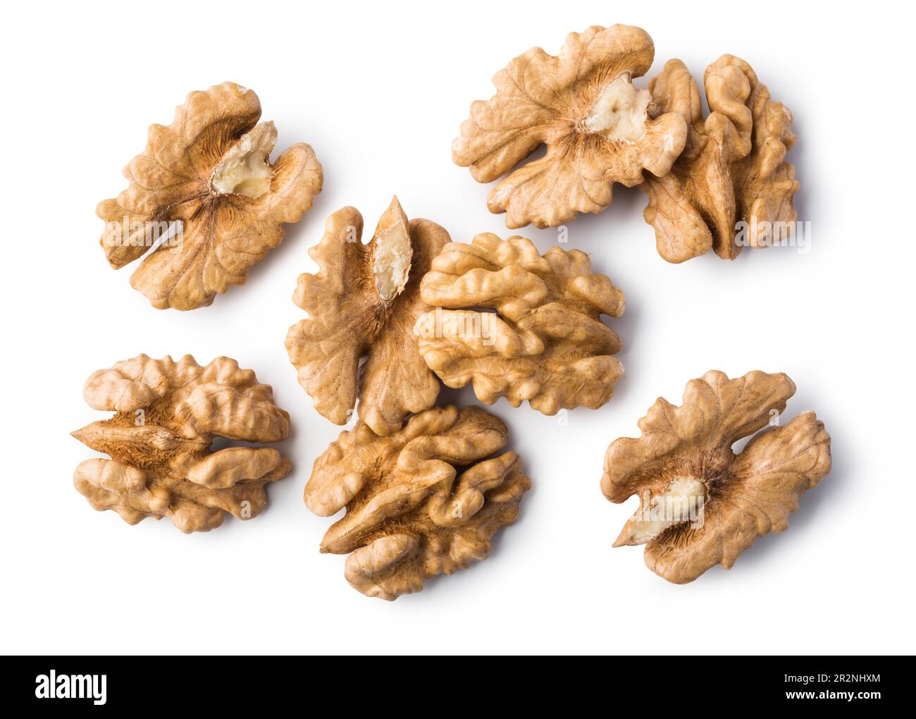 Walnuts kernel isolated on white background Stock Photo - Alamy