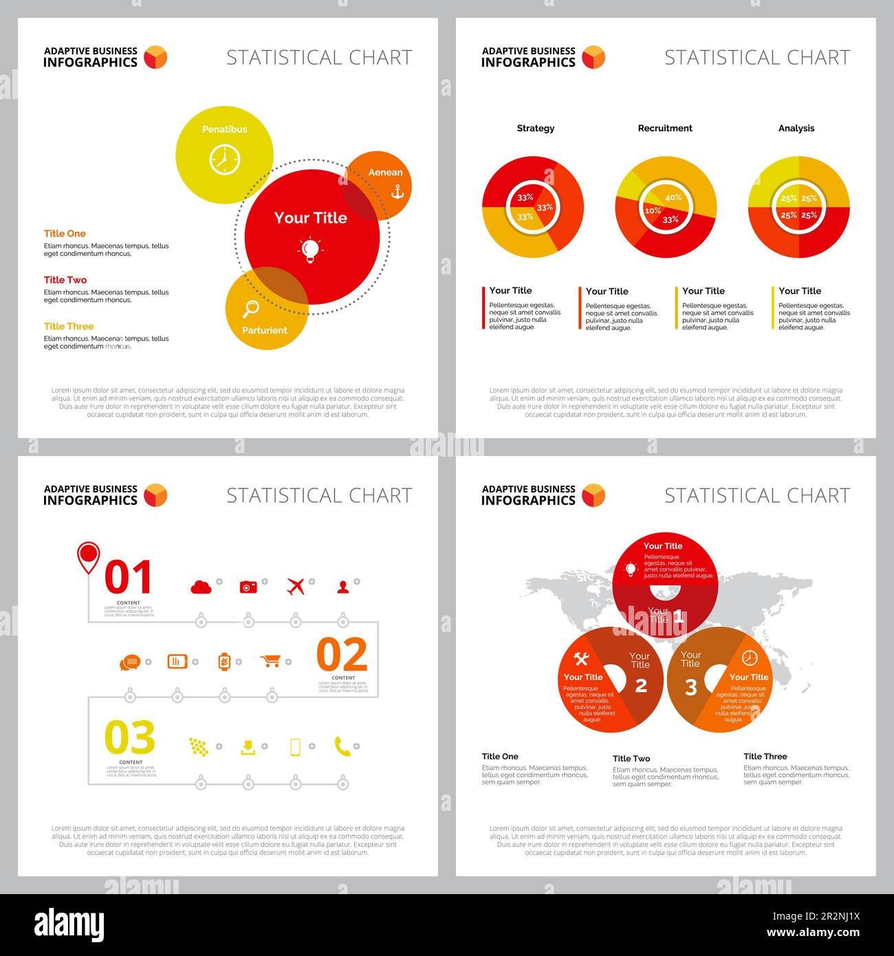Creative diagram set for project management, logistics concept Stock ...
