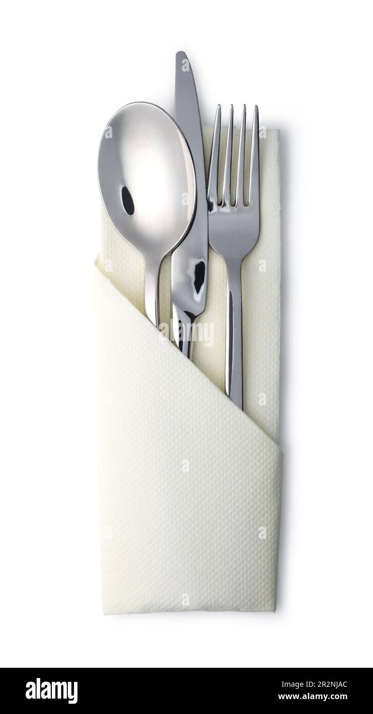 cutlery isolated on white background Stock Photo - Alamy